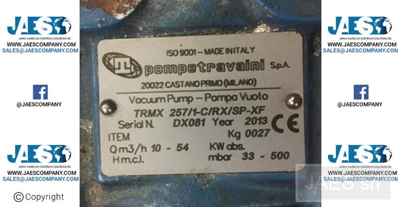 Jaes srl - POMPE TRAVAINI - TRMX 257/1-C/RX/SP-XF