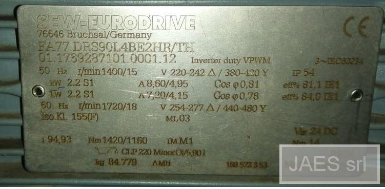 Jaes srl - SEW EURODRIVE - FA77DRS90L4BE2HRTH